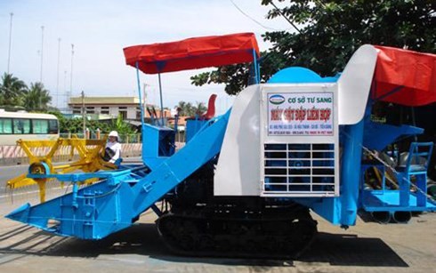 Tu Sang and his combine harvesters